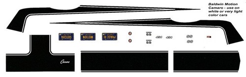 BALDWIN Motion Camaro Phase II 454 1/64th HO Scale Slot Car Decals | eBay