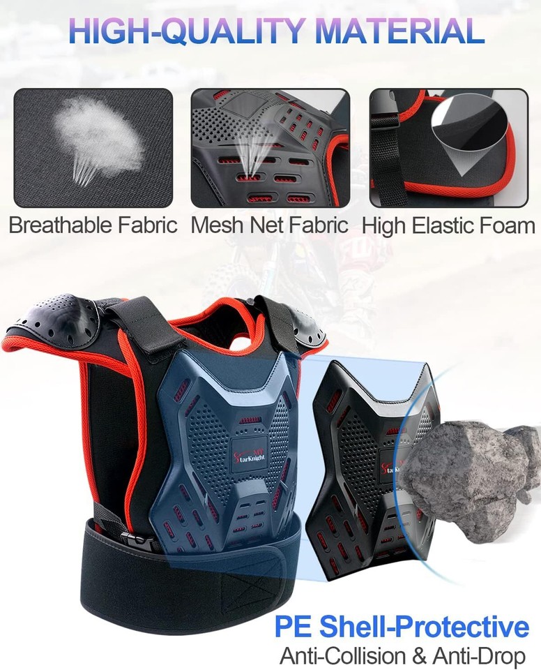 Kids Motorcycle Armor Suit Dirt Bike Gear Youth Teen Motocross Riding ...