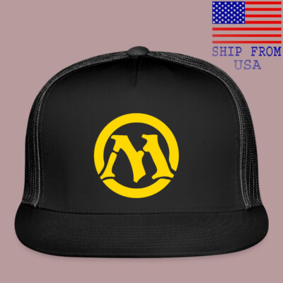 Magic The Gathering MTG Adjustable Black Trucker Hat Cap Adult Size ...