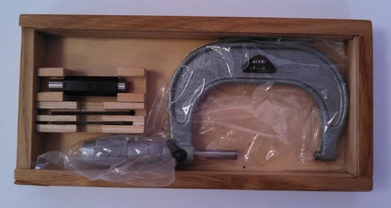 2-3" OUTSIDE MICROMETER SPI 10-612-0 .0001" GRAD FRICTION THIMBLE NEW ...