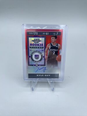 2019-20 Contenders Optic Ticket Variation Red Prizm /149 Kyle Guy ...