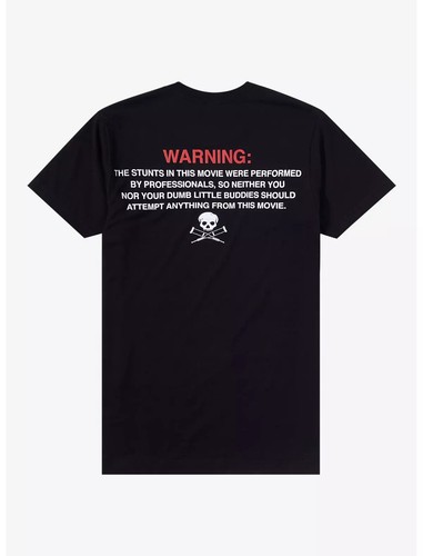Jackass Logo Warning Black T-Shirt New | eBay