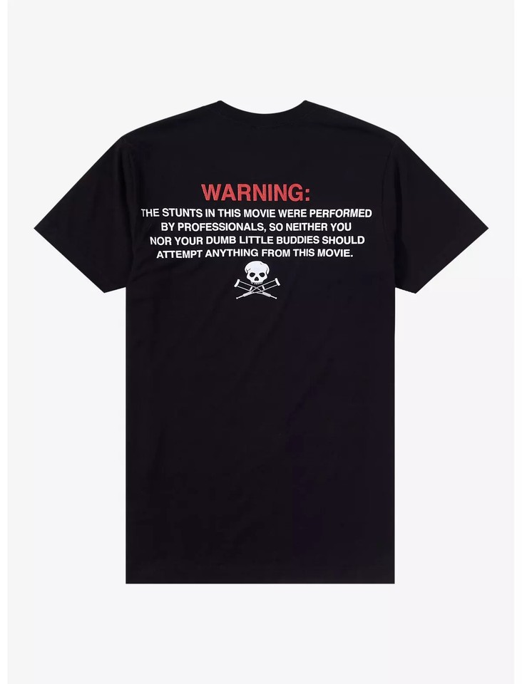 Jackass Logo Warning Black T-Shirt New | eBay