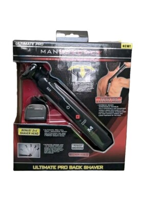ManGroomer Rechargeable Ultimate Pro BACK SHAVER W/ Extreme Reach 2 ...