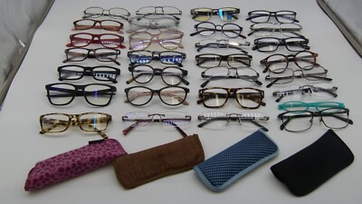 Lot of 29 – Eyeglass Frames Foster Grant, Equate, Eyebobs, Heartland ...