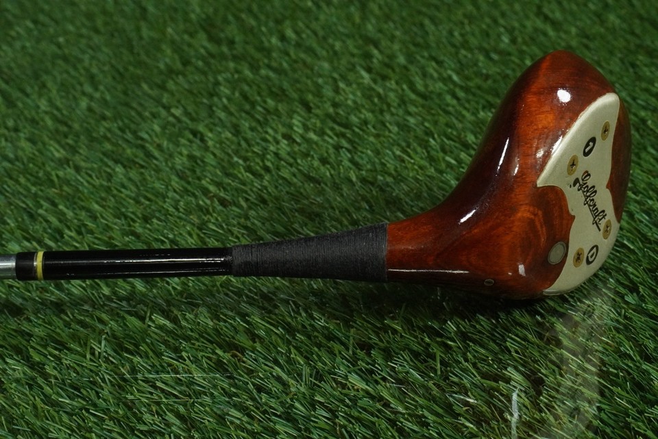 VINTAGE GOLFCRAFT PERSIMMON WOOD RALPH GULDAHL PERSONAL DRIVER STEEL ...