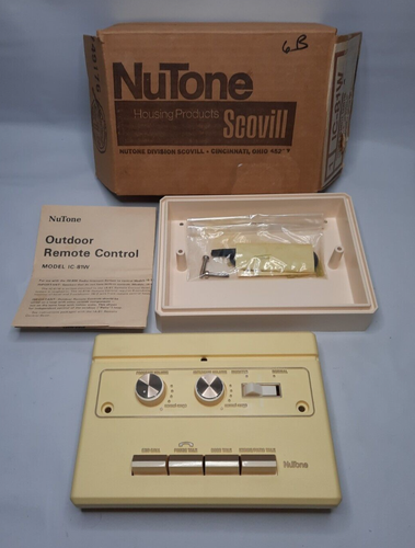 Vintage Nutone IC-81W Outside Remote Control | eBay