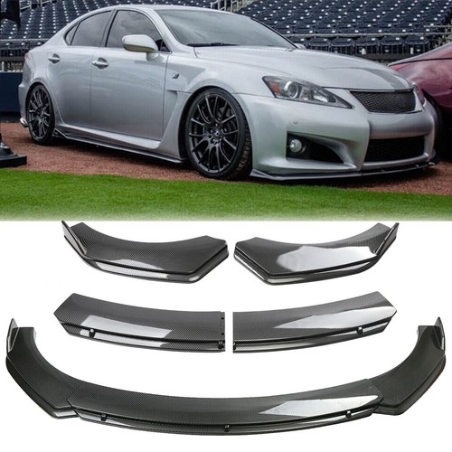 For Lexus IS200t IS250 Carbon Fiber Style Front Bumper Lip Splitter ...