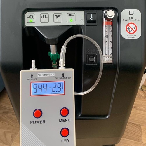 Portable Oxygen Gas Analyzer Flow Detector O2 Concentration Purity Leak ...