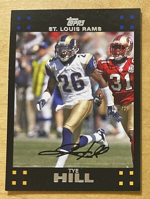 Tye Hill 2007 Topps Football #242 St. Louis Rams NM | eBay