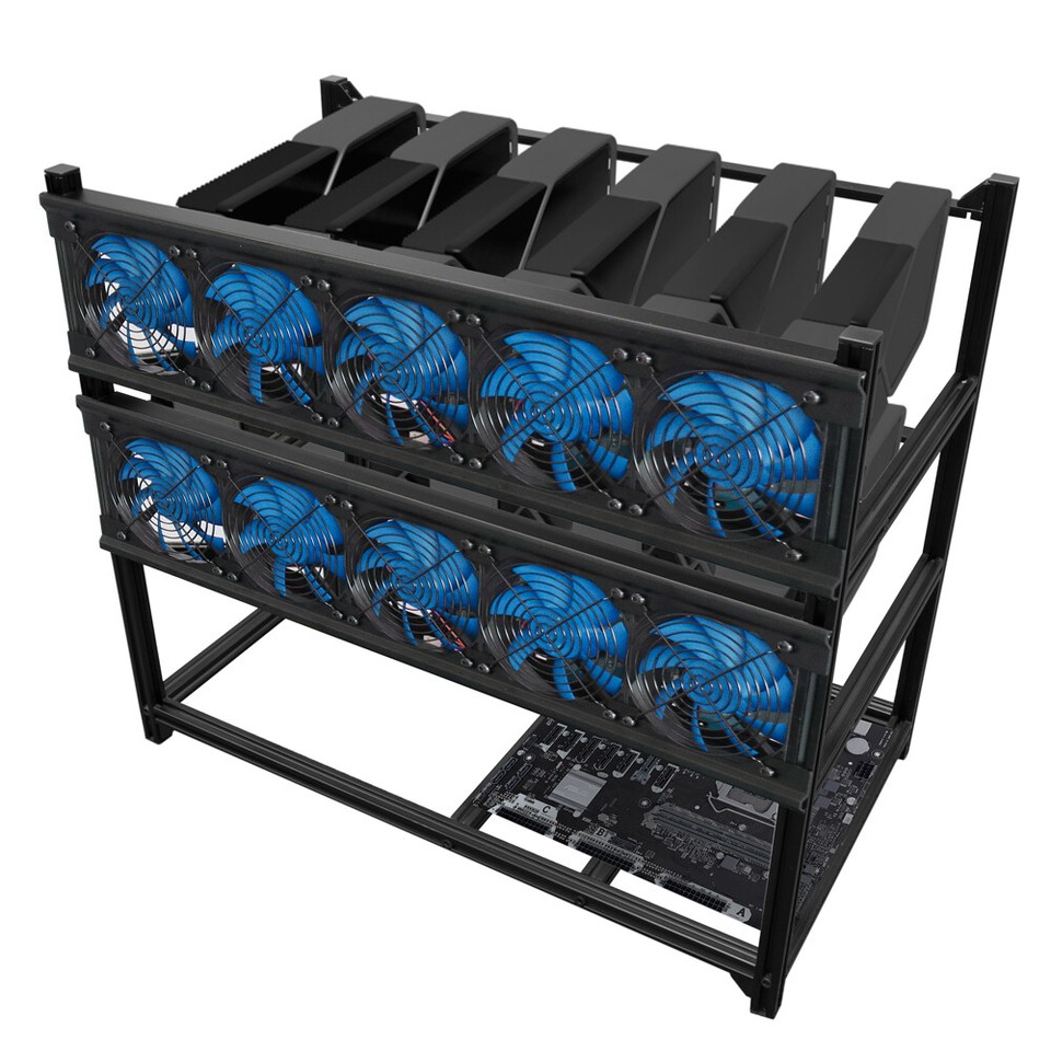 Kingwin Miner Rig Case W/6 or 8 GPU Mining Stackable Frame Expert ...
