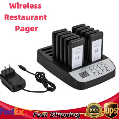 Restaurant Wireless Guest Paging System 10 Beepers Queuing Calling ...