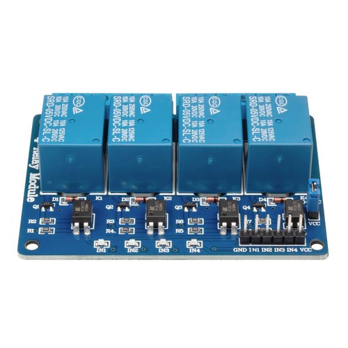 Module Rele 5V 10A à 4 canaux opto-couplés Relay Shield pour Raspberry ...