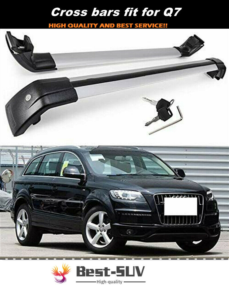 2Pcs Lockable Roof Rail Rack Cross Bars Crossbar Fit for Audi Q3 2019 ...