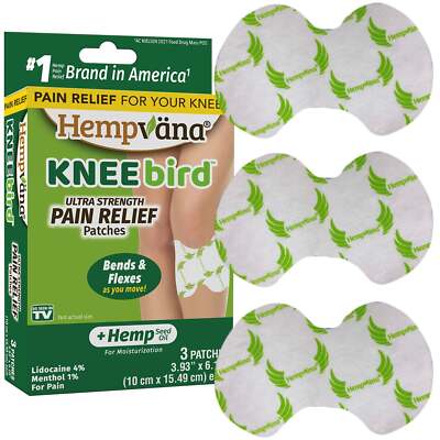 Hempvana Knee Bird Pain Relief Patch, As Seen On TV, Fits Under ...