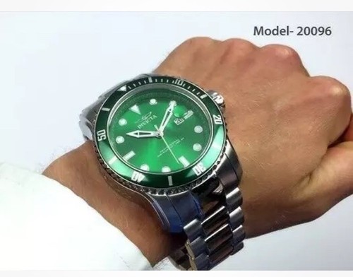 Invicta Men's Pro Diver Sport Watch 20096 Green Dial 48mm Stainless ...