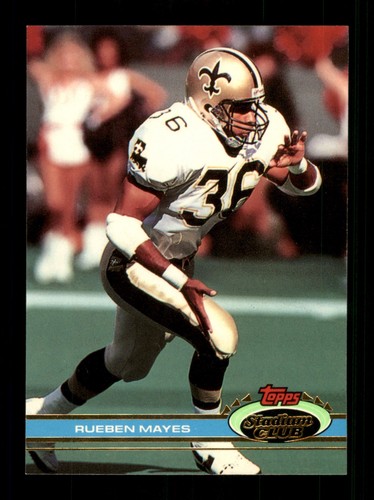 Rueben Mayes #36 New Orleans Saints Topps Stadium Club Football Trading ...