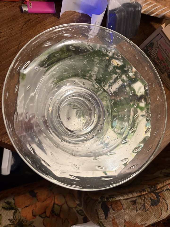 Anchor Hocking Bubble Pattern Thumbprint Depression Glass Bowl | eBay
