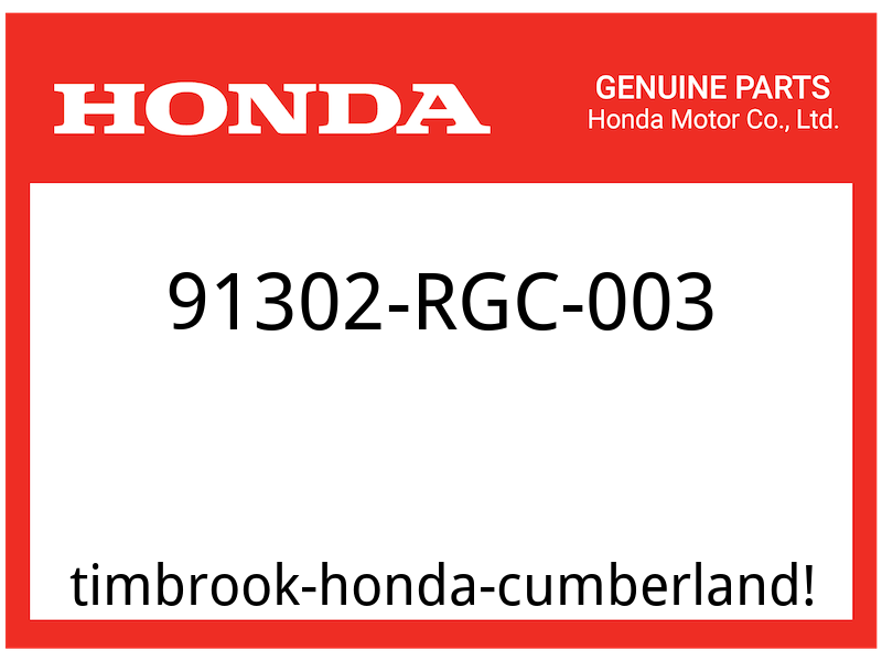 Honda OEM Part 91302-RGC-003 O-RING (35X2.2) | eBay