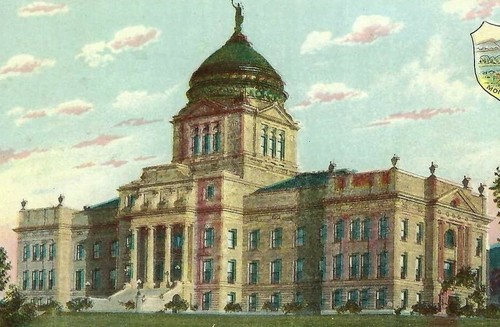 AA-029 Eight State Capitol Postcards IPCCo Divided Back MT FL ID MA ME ...