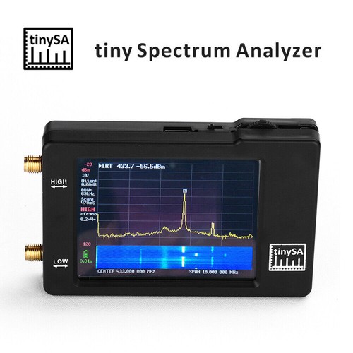 TinySA Handheld Tiny Spectrum Analyzer 2.8 Inch Touch Screen 100KHz to ...