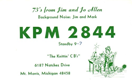 Mt. Morris Michigan KPM-2844 QSL Radio Card Postcard | eBay
