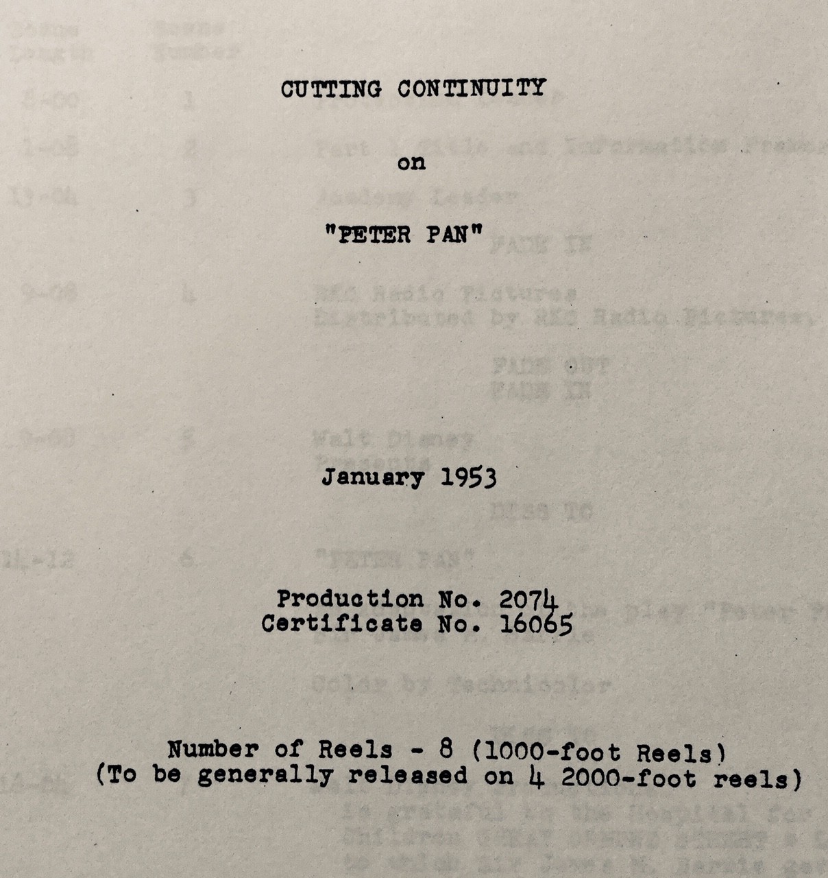 Walt Disney Movie Scripts