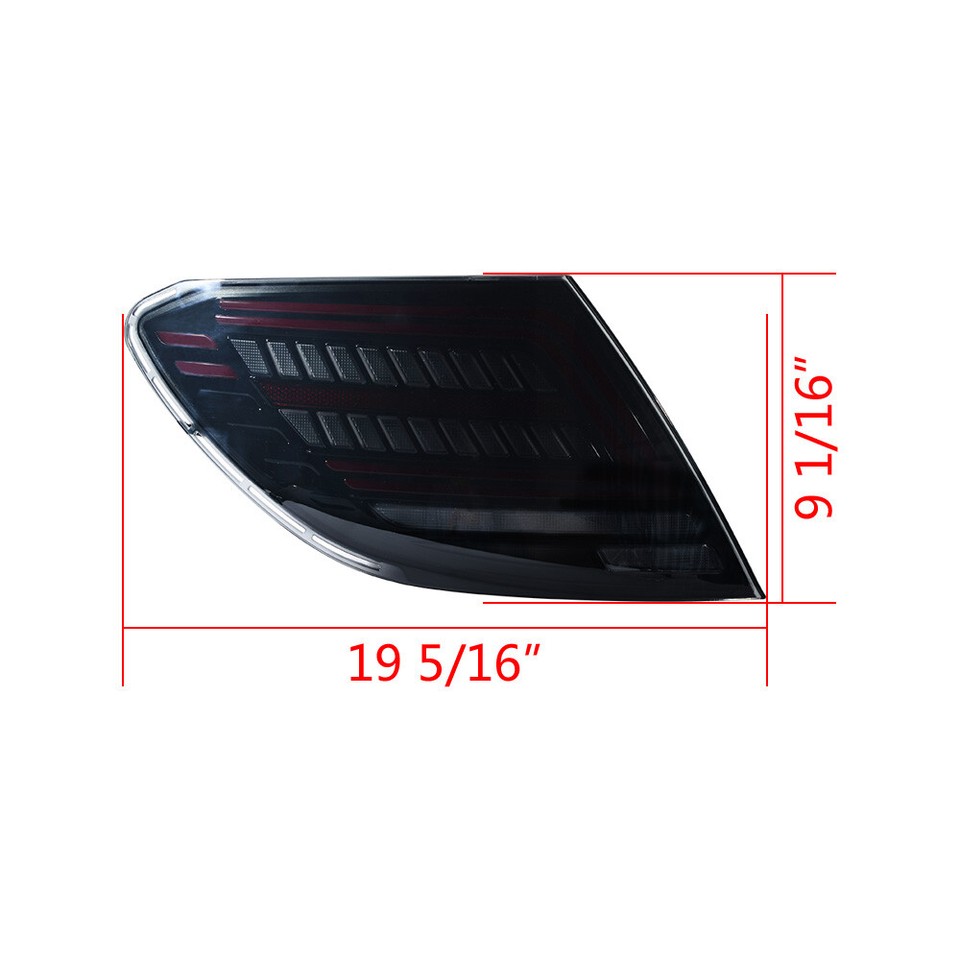 For 2007-2014 Mercedes W204 C180 C250 C300 C63 AMG LED Tail Light Smoke ...