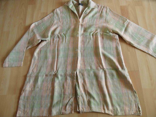 KAJUMO KARIN JUNKER MODE karierte Lagenlook Jacke pastell EG NEUw ...