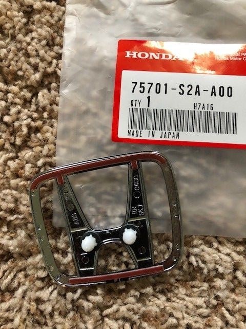 New OEM Honda 2000-2001 S2000 AP1 Rear Trunk Emblem Badge 75701-S2A-A00 ...