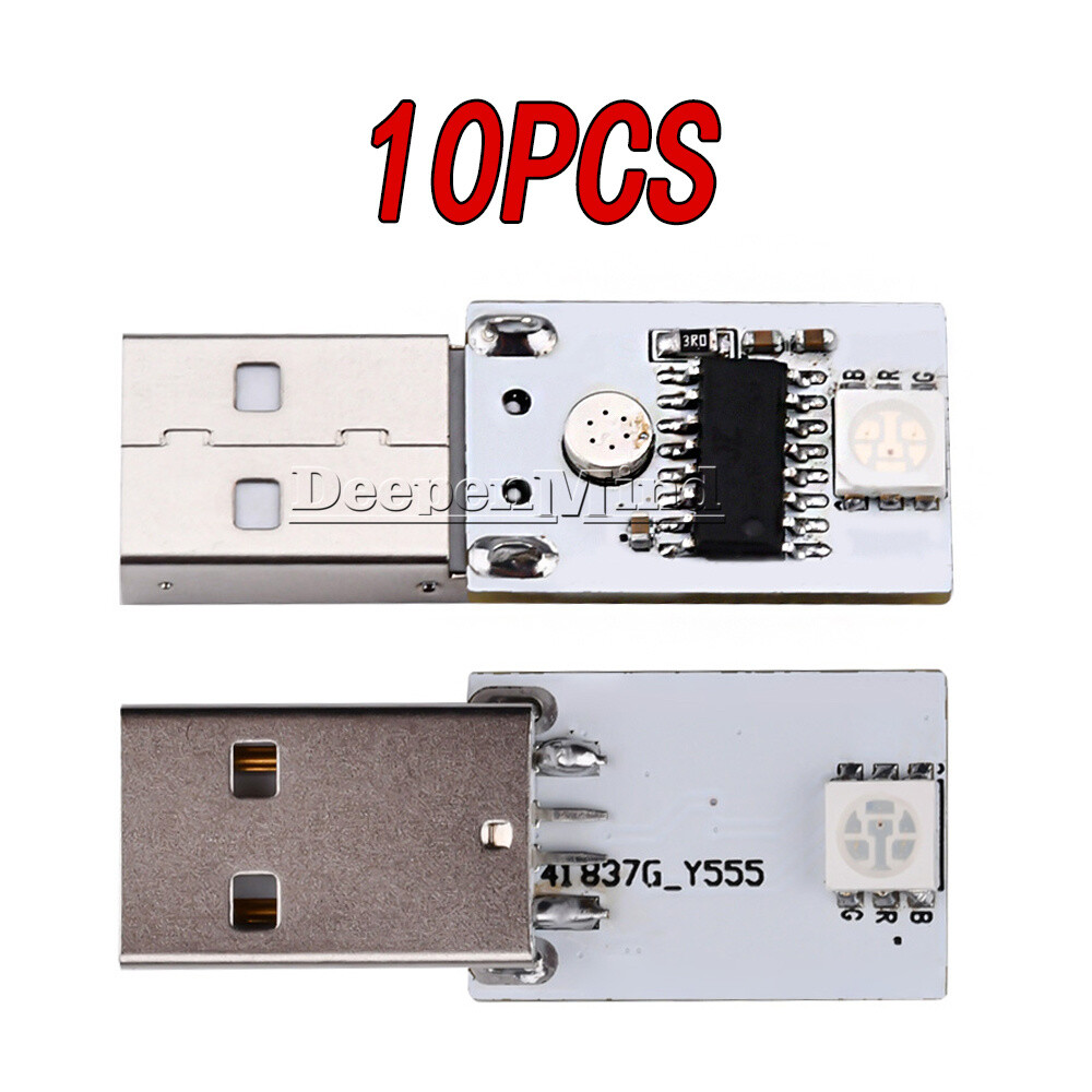 5V LED Intelligent Voice Control Small Night Light Module 6 Colors On ...