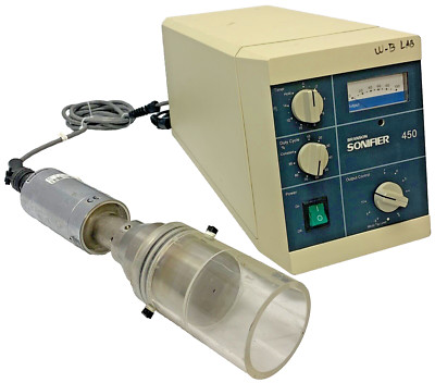 Branson Sonifier 450 Ultrasonic Cell Disruptor W/ Converter Horn and ...