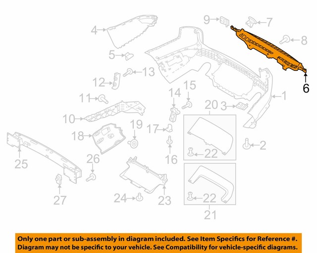 LAND ROVER OEM 14-18 Range Rover Sport Rear Bumper-Center Support ...