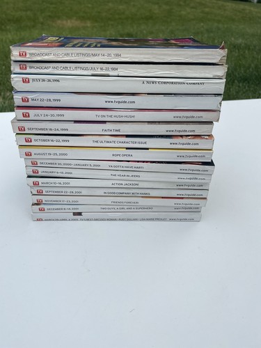 Lot 15 mags!! VINTAGE TV GUIDE MAGAZINES 90s & early 2000s** | eBay