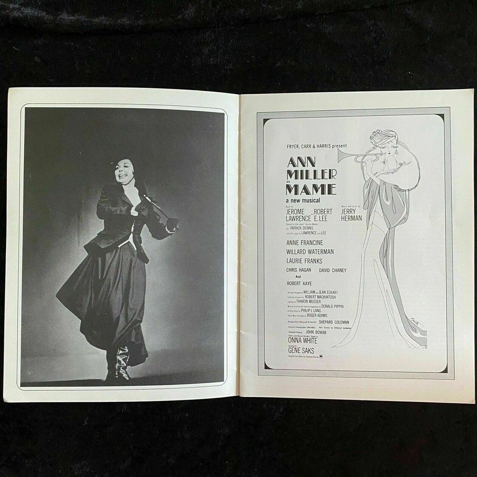 Ann Miller As Mame A New Musical Program 1969 Music By Jerry Herman | eBay