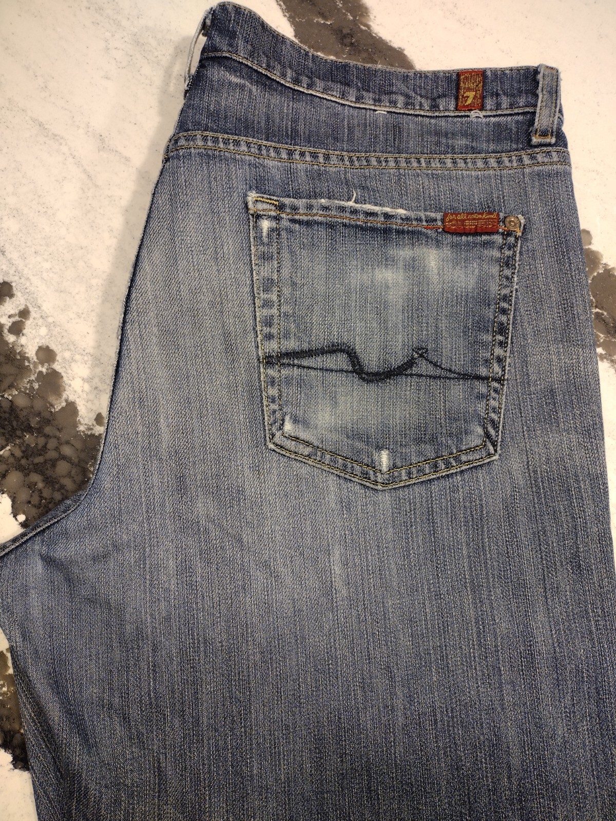 7 For All Mankind Men’s 36x30 Relaxed Button Fly Jeans Style T521080U-080U B22 | eBay