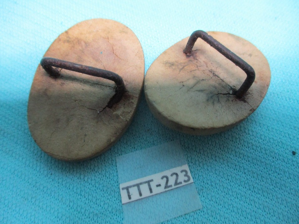 Civil War Era TAN Duranoid OVAL Bridle Rosettes From Bob Maclin ...