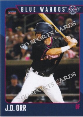 2023 Pensacola Blue Wahoos JD Orr RC Rookie Miami Marlins Minor League ...