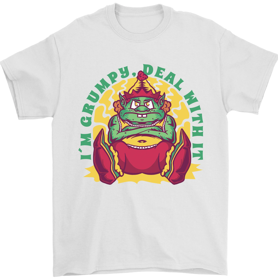 Grumpy Elfe Lustig Anti Weihnachten Bah Humbug Herren Maglietta 100% ...