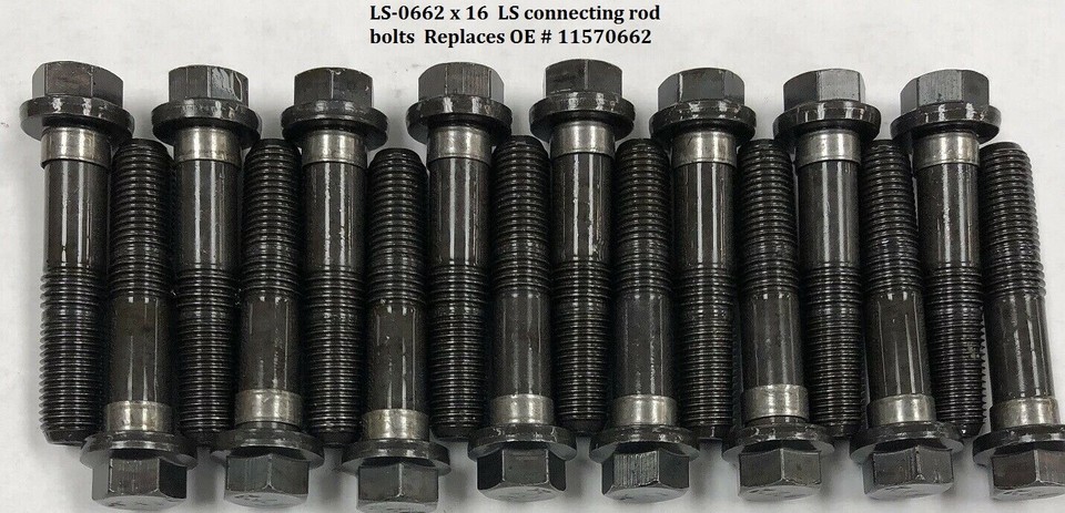 2007-2019 Chevy GM 4.8 5.3 5.7 6.0 Connecting Rod Bolts Set of 16 ...