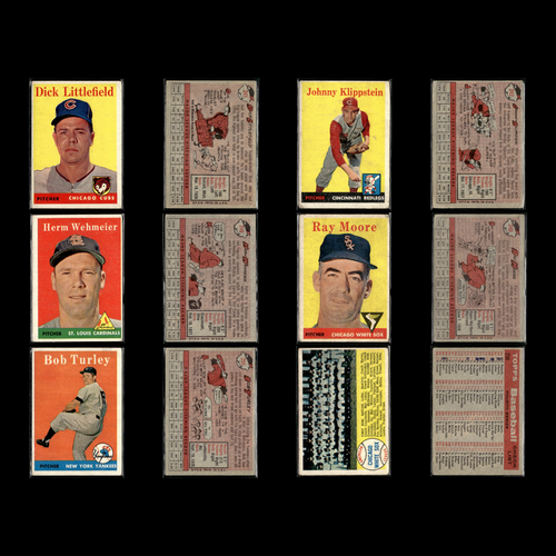 1958 Topps Lot 49 Vintage Baseball Cards Mack Burk VGEX+ MLB Set ...