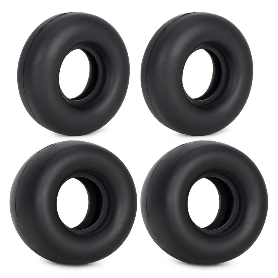 4X Front Rear Slick Tires Tyres For Tamiya Frog Sand Scorcher ...