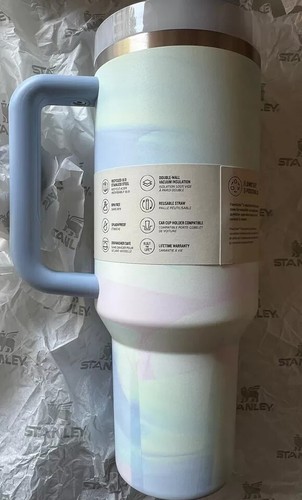 STANLEY 40 OZ Cool Serene Brushstrokes - THE CLEAN SLATE QUENCHER H2.0 ...