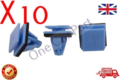 10 Blue Panel Clips Side Sill Moulding Plastic For Hyundai Kia 87758 ...
