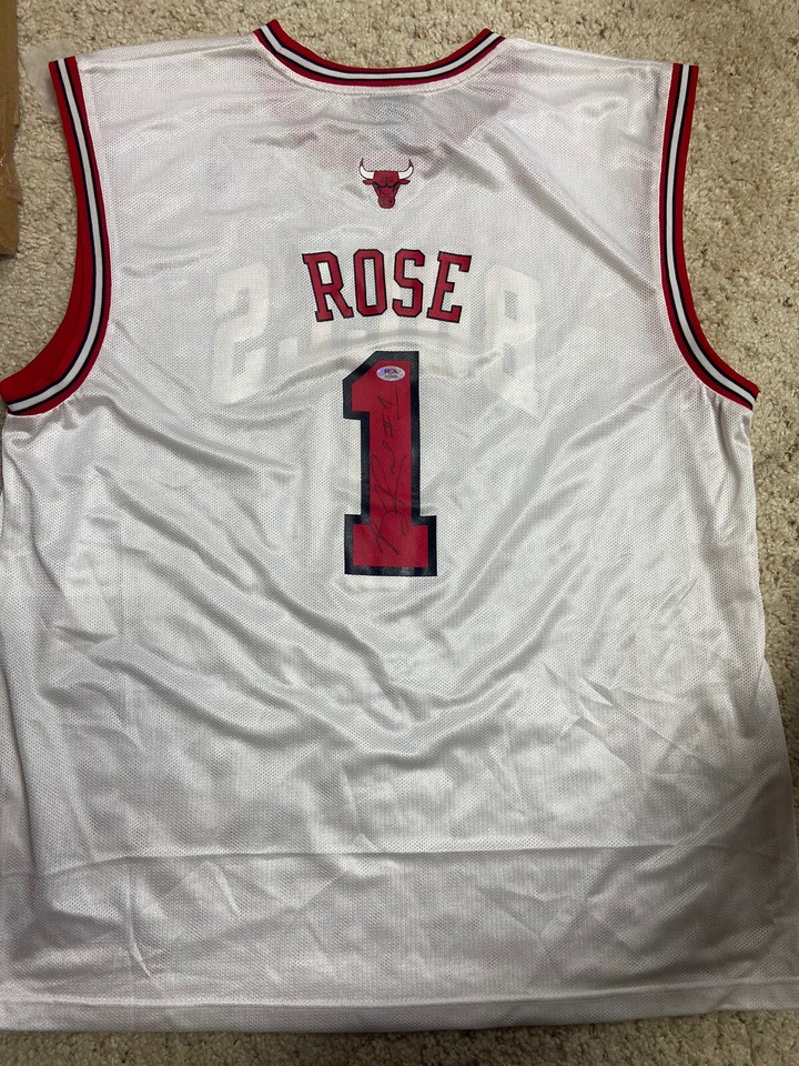 Derrick Rose Signed Autograph Auto Chicago Bulls Jersey PSA/DNA | eBay