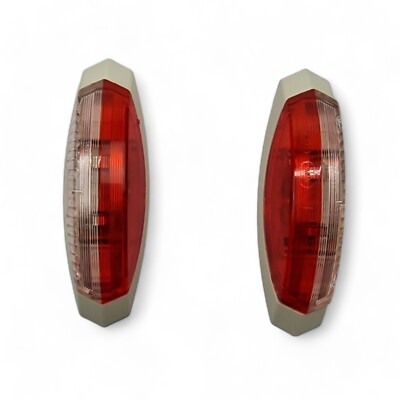 HELLA Red & White Side Markers Light/lamp LEFT & RIGHT SIDES Caravan | eBay