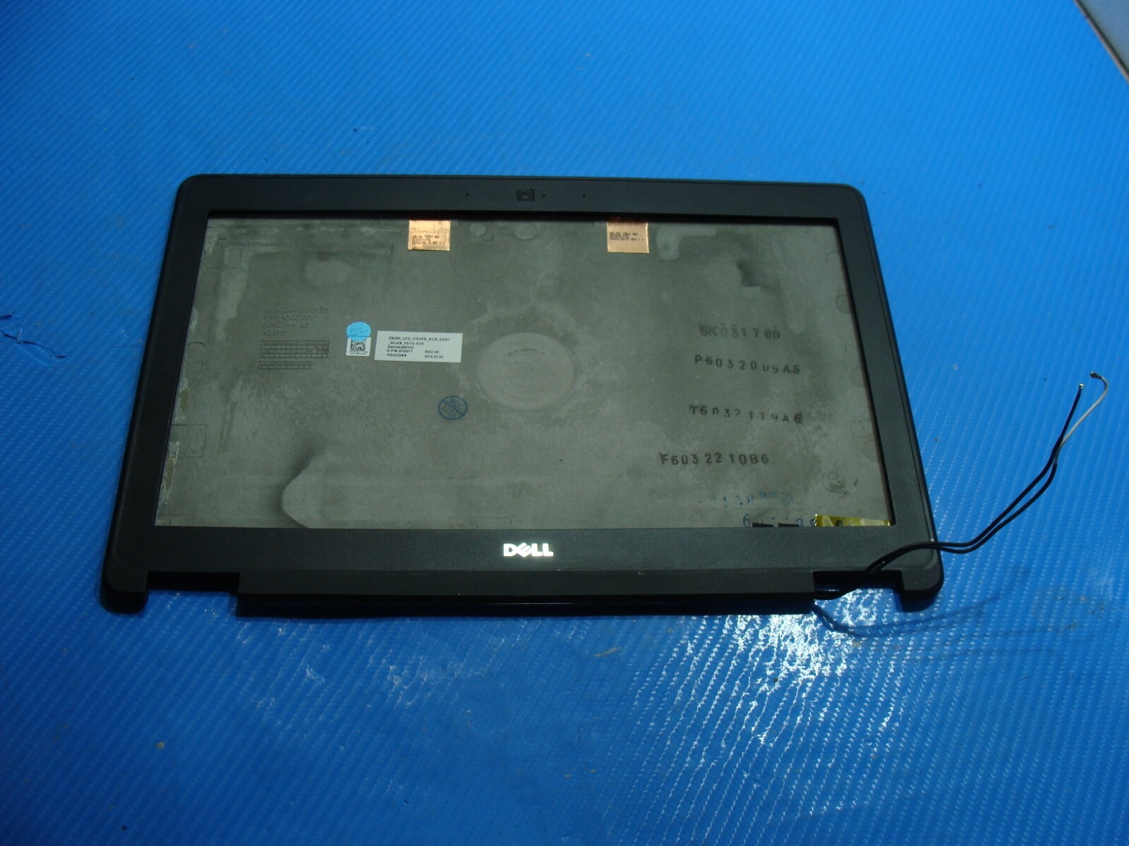 Dell Latitude E7250 12.5" LCD Back Cover Lid Assembly With Hinges ...