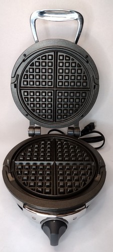 All-Clad Waffle Maker Stainless Steel Chrome Classic Round 6071 E105725 ...