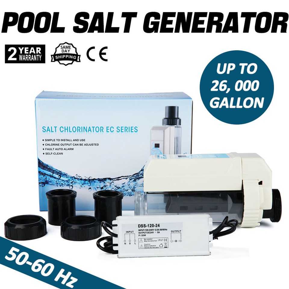 Salt Chlorinator Self Cleaning Salt Water Pool Salt Chlorine Generator ...