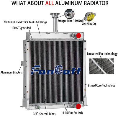 Radiator fits Case IH 380B 385 484 485 584 585 684 685 784 885 584 ...